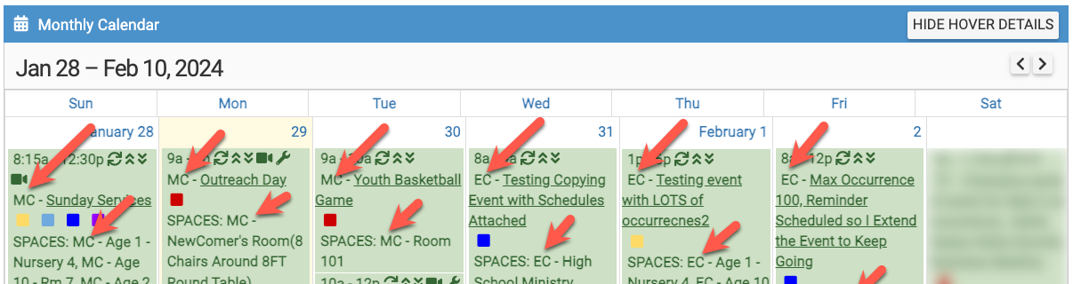 Display Features | Customizable Options For Internal Calendar – eSPACE ...