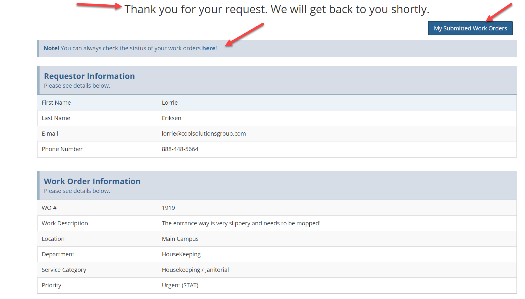 Public Work Order Request Form Setup Allow Non Espace Users To Request Work Orders Espace
