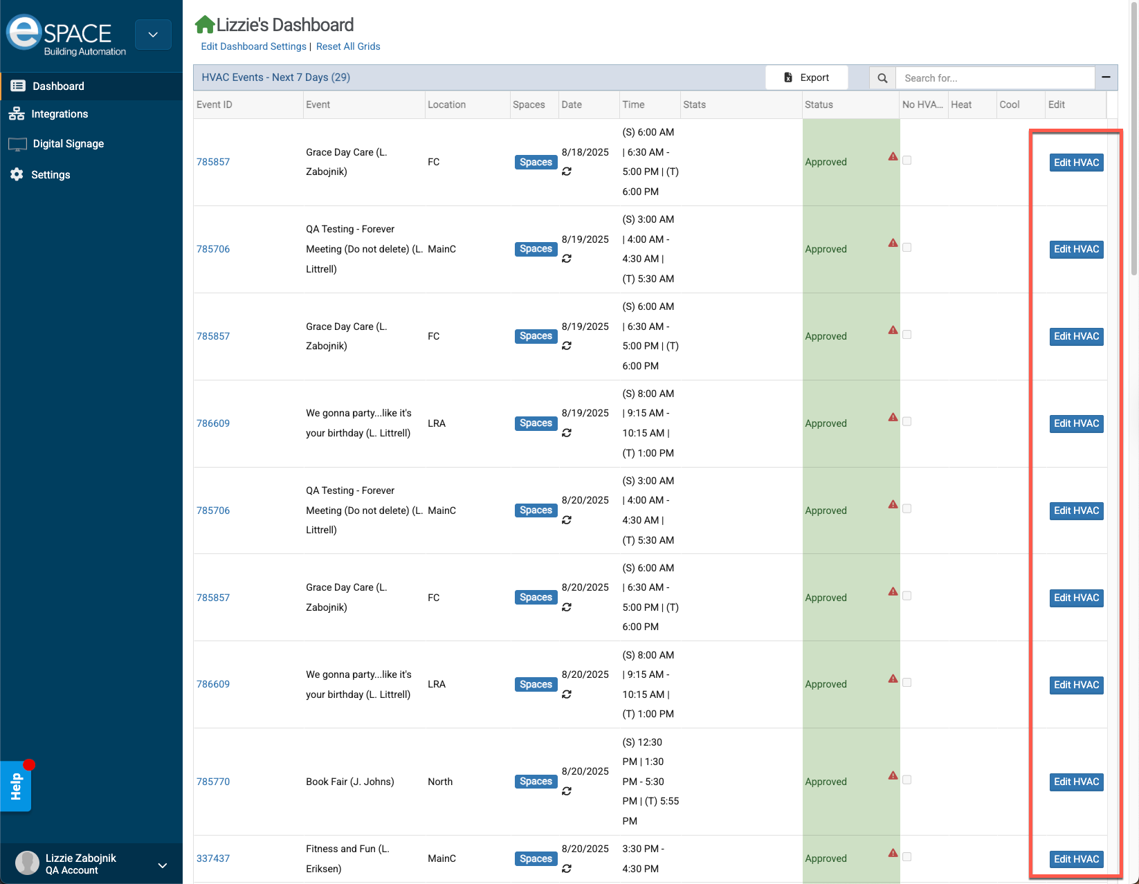 HVAC: Entouch Integration – eSPACE Support Center